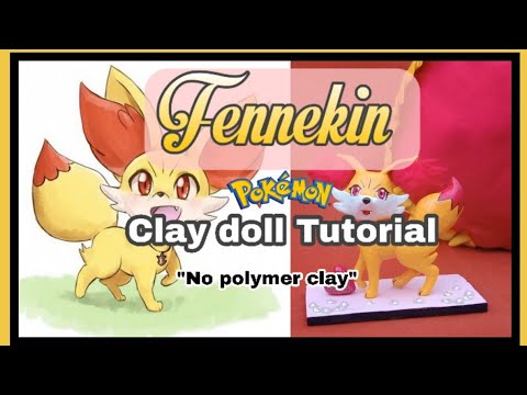 Pokemon fennekin claydoll tutorial, How to make fennekin #fennekinart #fennekin #pokemondoll