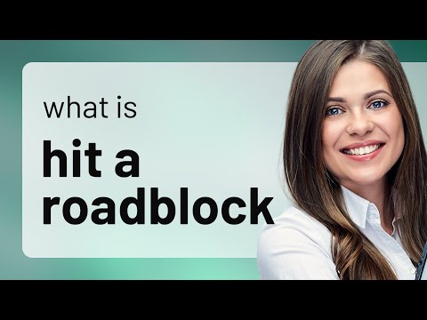 Hitting a Roadblock: Understanding the Phrase