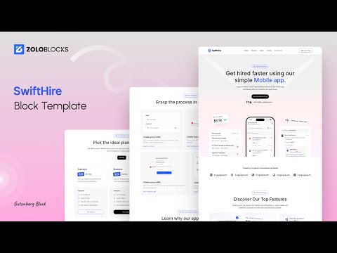 SwiftHire Job Portal Template – Build Career Sites Fast with ZoloBlocks Pro