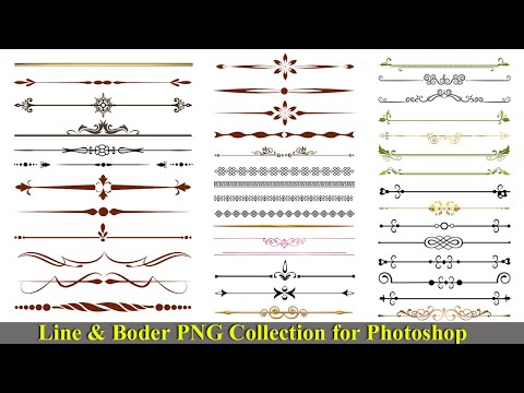 line and border PNG file collection for Photoshop (@georgedigital6948)
