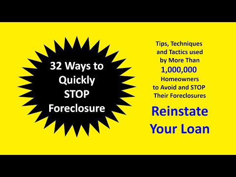 Stop Foreclosure and Reinstate Your Loan