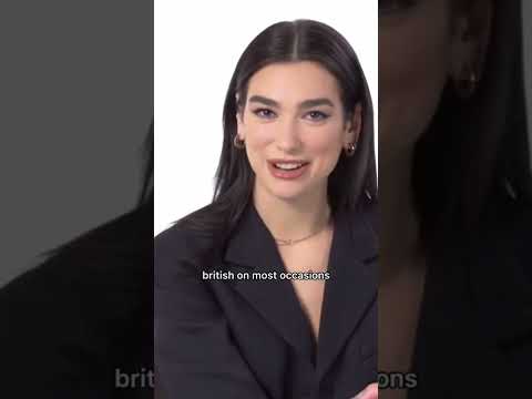 What is Dua Lipa's accent? #dualipa #shorts