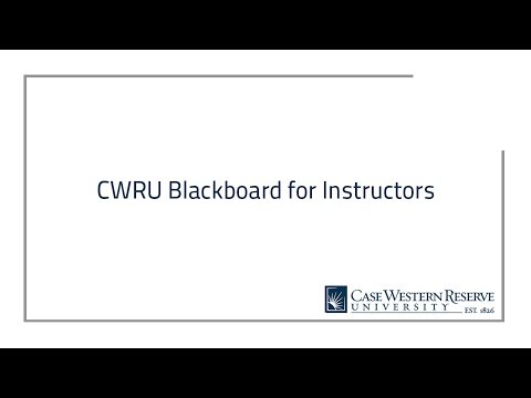 Introduction to Blackboard for Instructors