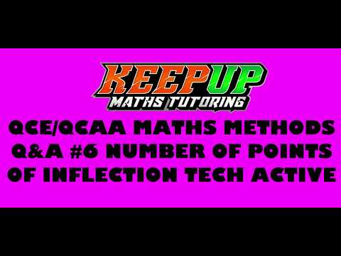 QCE QCAA Maths Methods Q&A #6 Number of points of inflection tech active