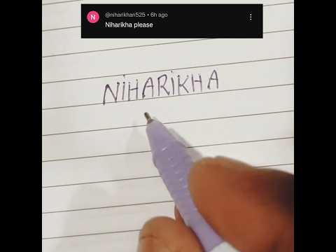 Niharika ➡️ logo comment your name #trending #viral #instagram #artist #short