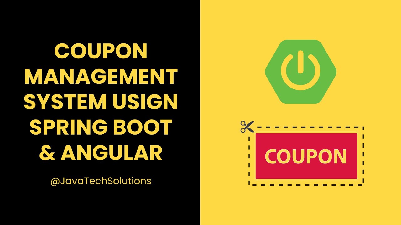 Create a POWERFUL Coupon Management System FAST with Angular and Spring Boot!