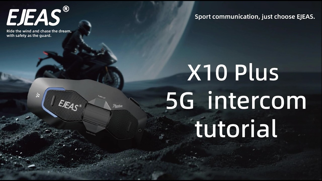 EJEAS X10 Plus 5G Intercom Connection Tutorial