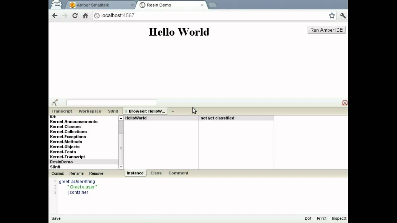 Ambercasts: (01) Getting started quickly, with Resin.