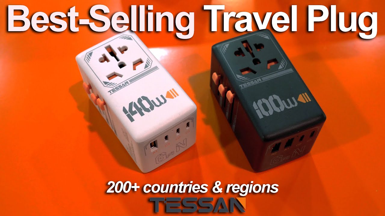 This Is The Best-Selling Travel Adapter on Amazon (TESSAN CES Booth Tour) 🔌