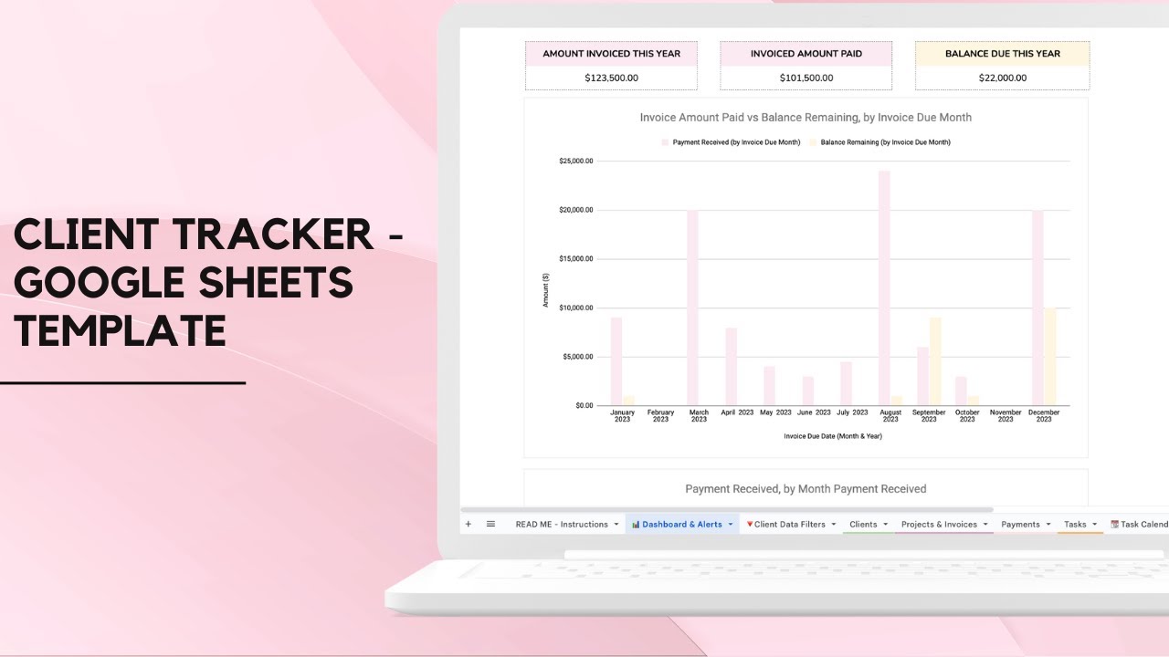 Client Tracker Spreadsheet for Google Sheets - Video Walkthrough