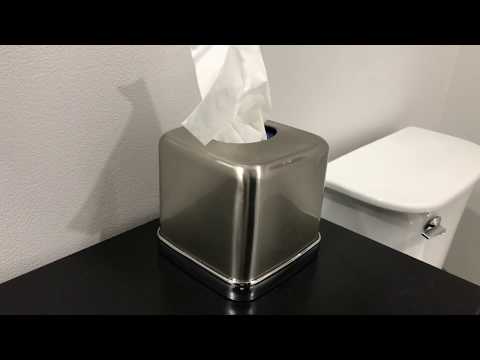 Brushed Nickel Facial Tissue Box Cover Review