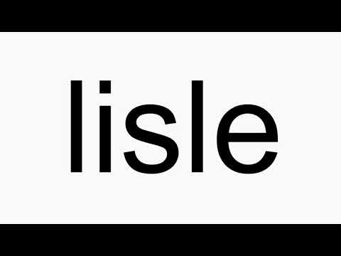 How to pronounce lisle
