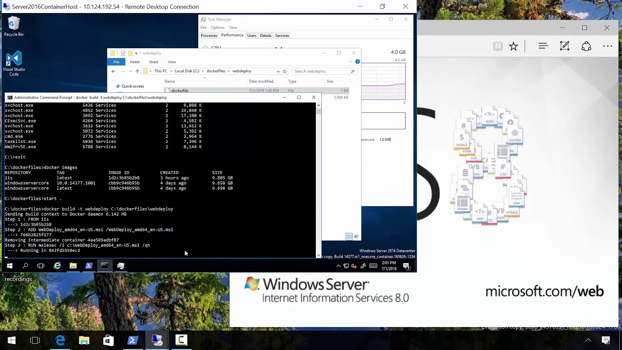 Containers in Windows Server 2016