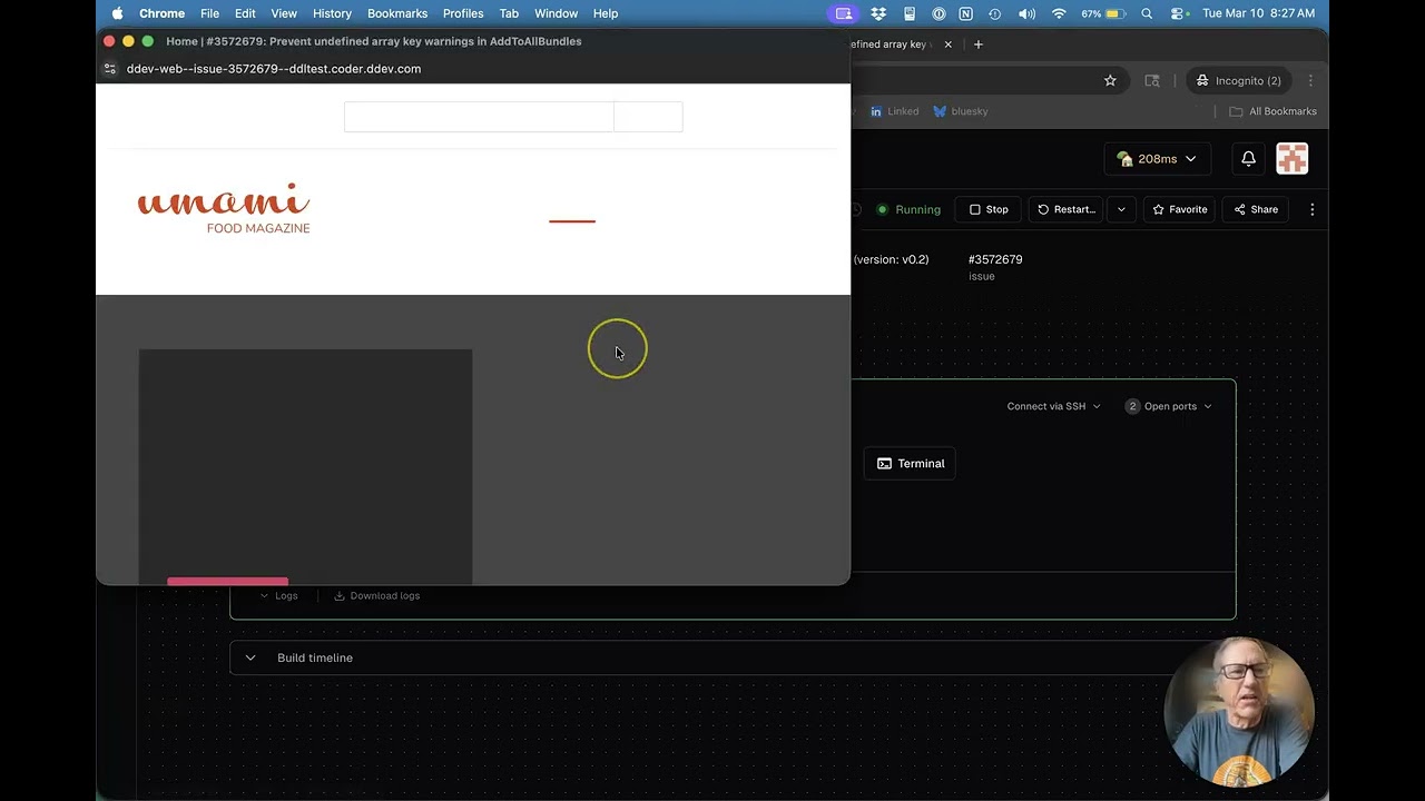 Start.coder.ddev.com with a Drupal issue and issue fork