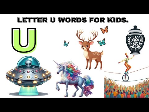 U words for kids | 5 letter words with U | Words starting with U | words that start with U