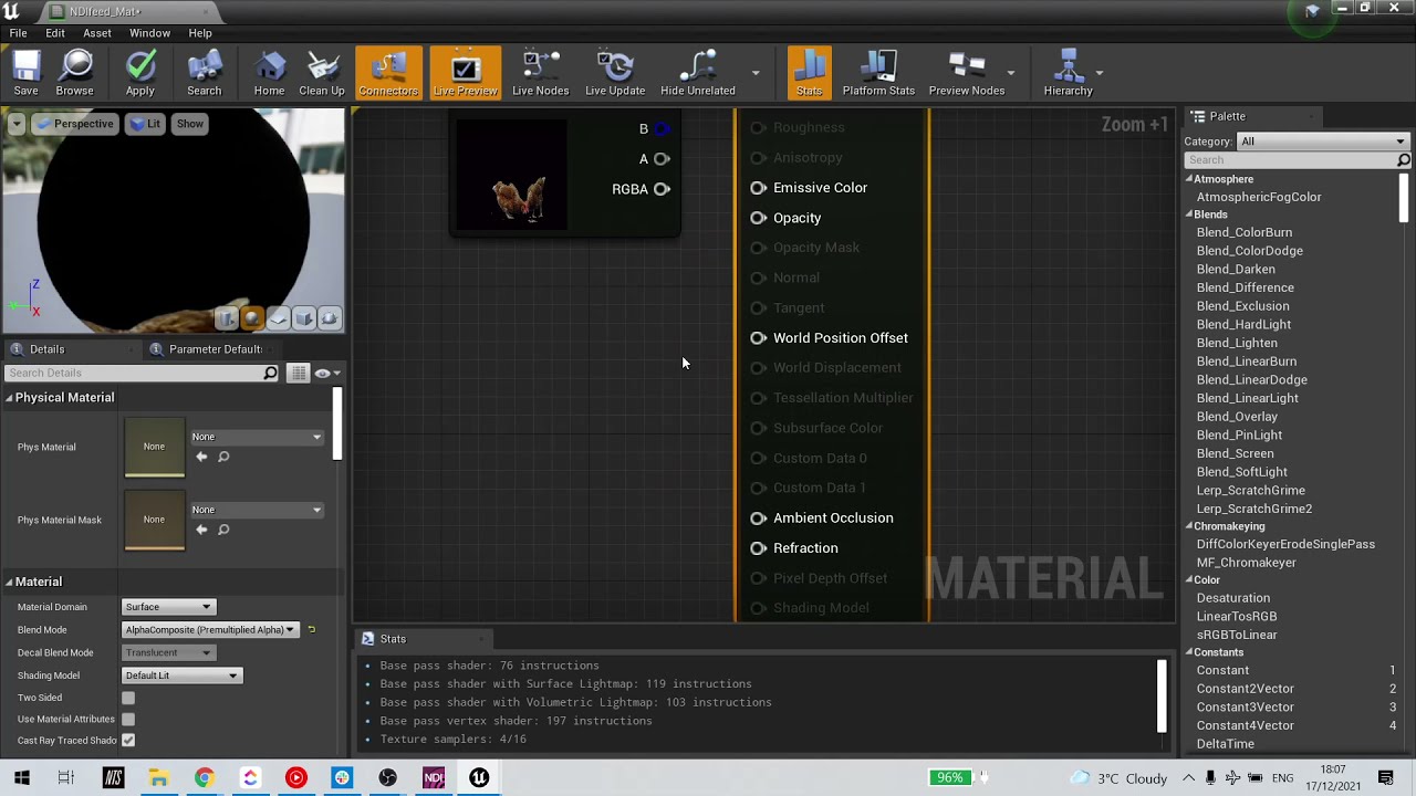 How to live-stream alpha video into Unreal Engine using NDI