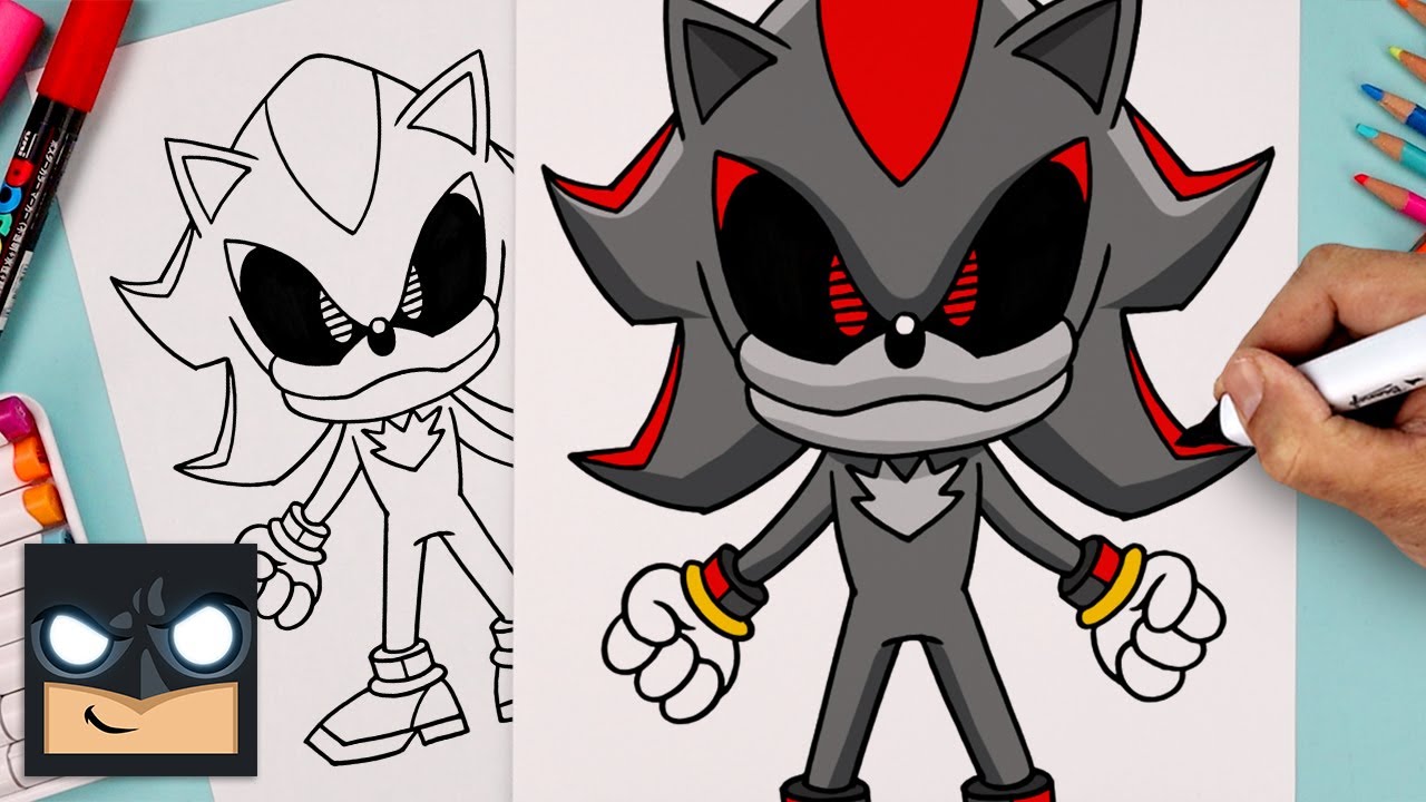 How To Draw Android Shadow | Sonic the Hedgehog