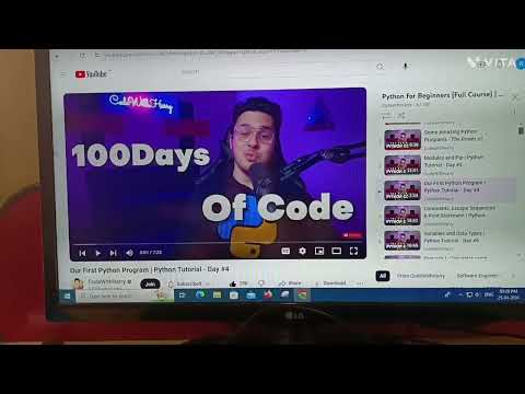 Day 4 of 100 days of Python feat CodeWithHarry