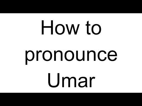 How to Pronounce Umar (Arabic)