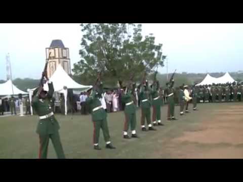 Burial parade of Lt Col Abu Ali and his 6 soldiers killed by BokoHatam on 5/11/2016