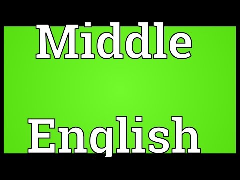 Middle English Meaning