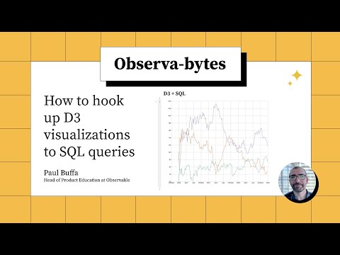 How to connect D3 visualizations with SQL queries in Observable