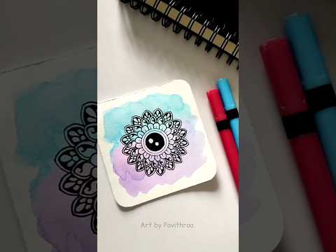 Easy mandala art for beginners ❤️#mandala #mandalaart #trending #shortsvideo #mandalas #cute #art