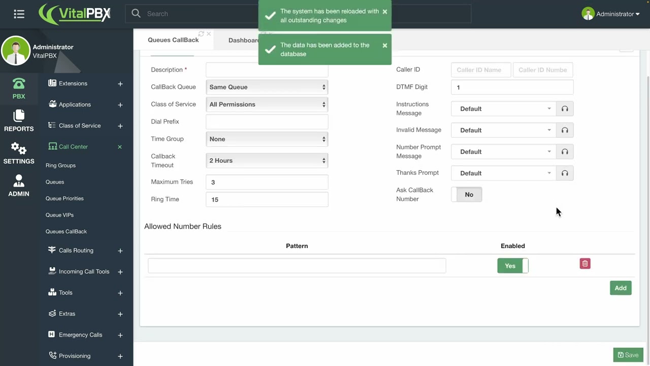 Implementing Queue Callbacks in VitalPBX