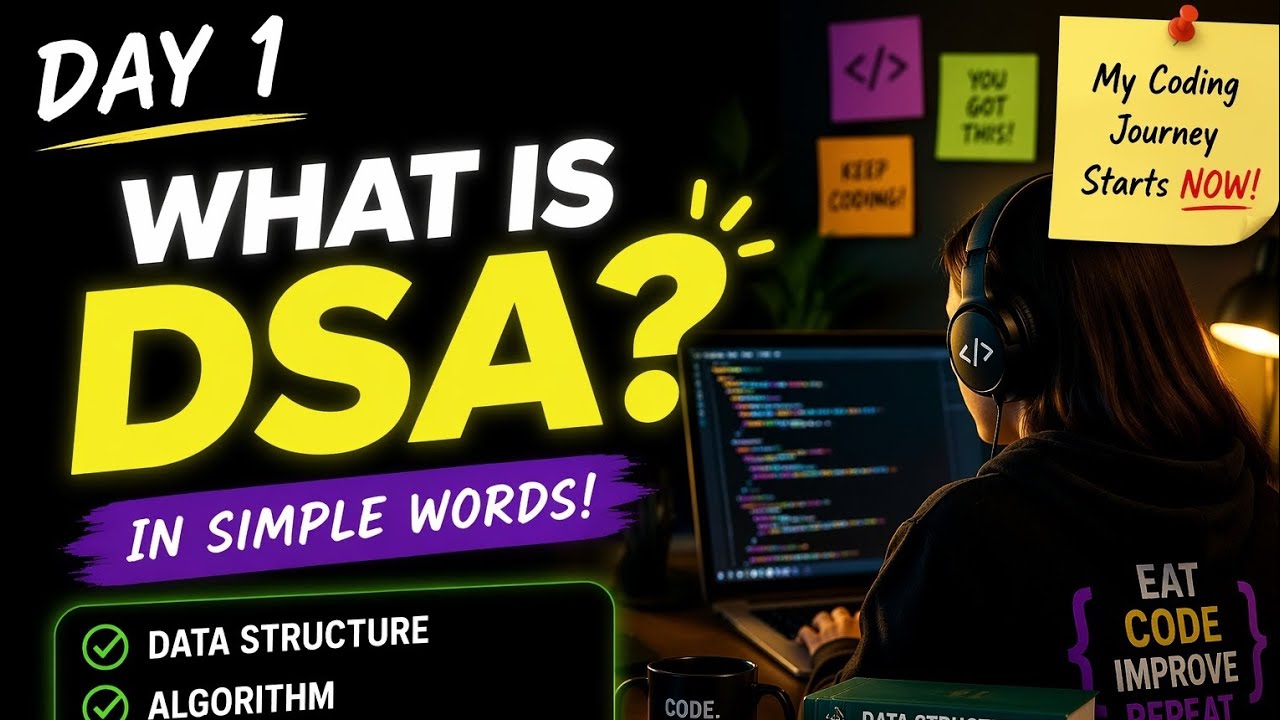 Day 1 DSA 🚀 Learned basics of data structures & algorithms. Funny “structure” moment 🤣#dsa #coding 