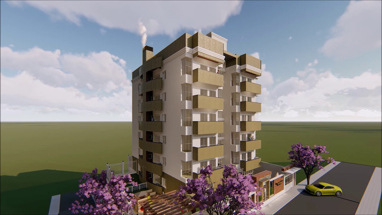 Edifício vertical de 8 pavimentos em Ponta Grossa