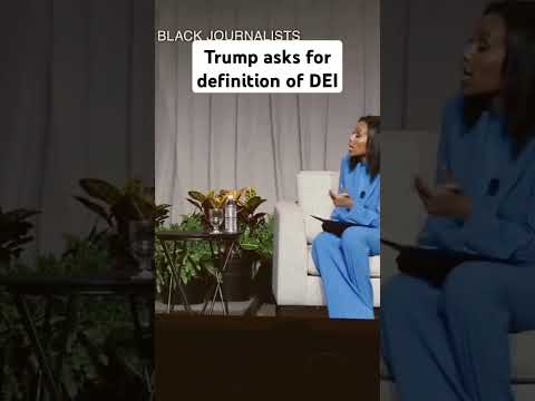 Trump asks for definition from NABJ for DEI #politics #Trump #nabj #news #dei #election2024
