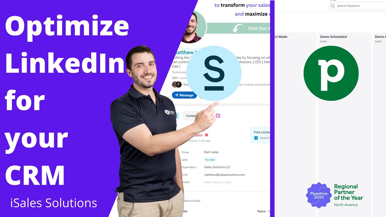 How to use LinkedIn efficiently with Surfe and Pipedrive | Tutorial