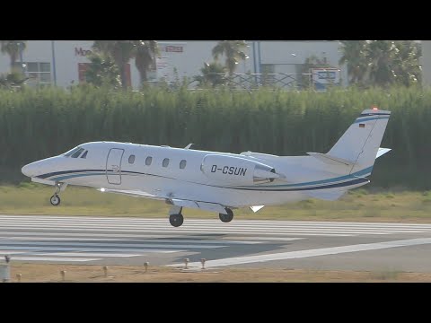 Cessna 560 Citation XLS+ | Air Hamburg | D-CSUN | Landing at Cannes [4K]
