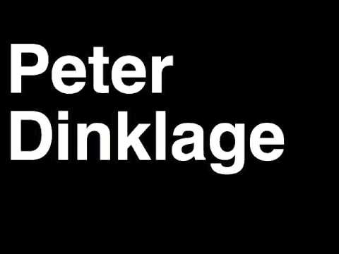 How to Pronounce Peter Dinklage Actor Movies TV Show Game of Thrones