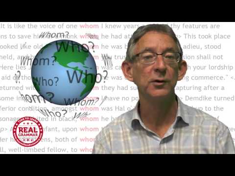 Real Grammar: Who or Whom?