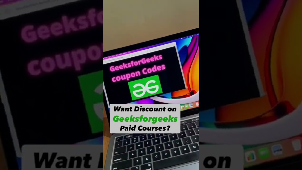 Geeksforgeeks Coupon Codes! 100% working 💯 #geeksforgeeks #shorts