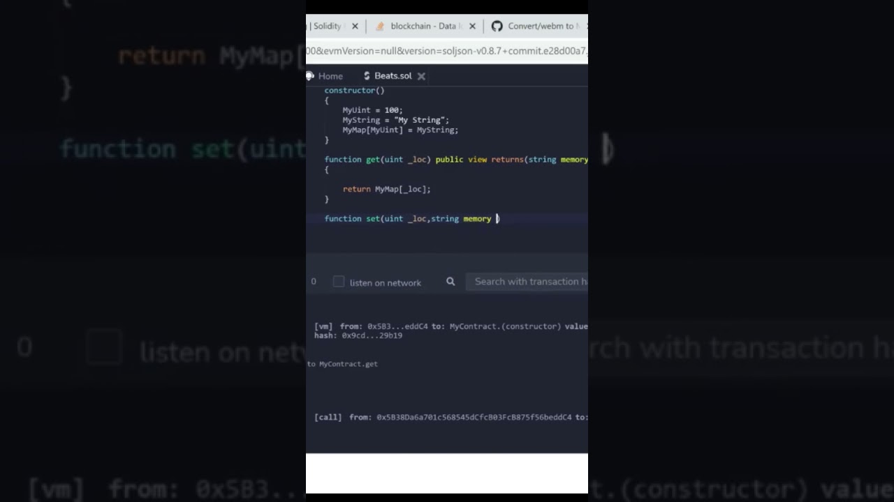 Solidity Coding Mapping Example