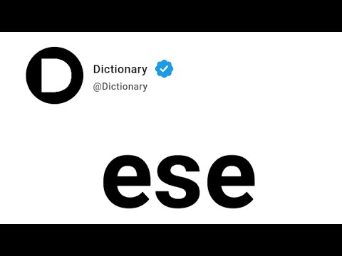 ese Meaning In English
