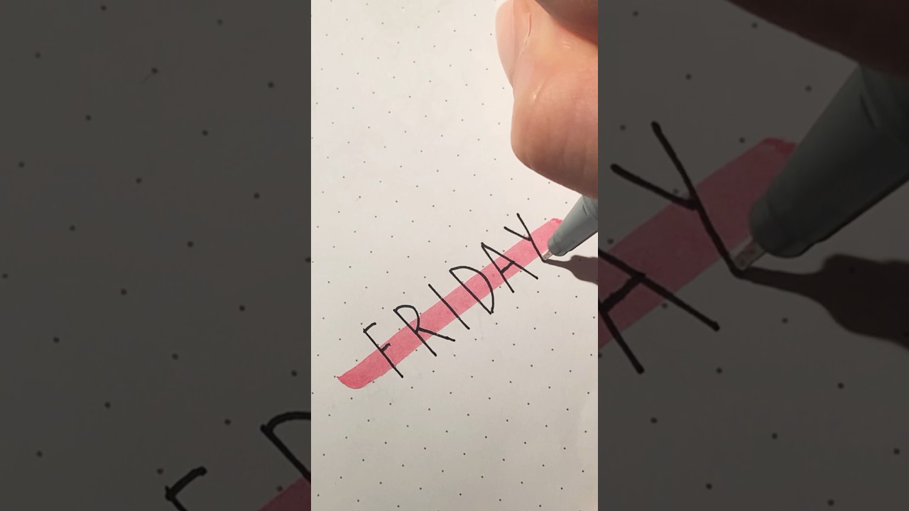 EASIEST font EVER! #fontsonfridays #drawing #calligraphy #handlettering