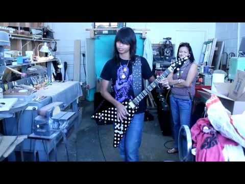 Karl Sandoval Randy Rhoads Polka Dot Flying V 2014 | Reverb Australia