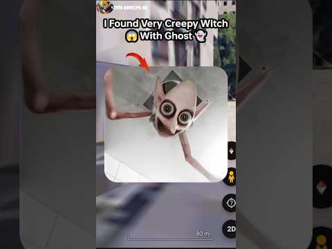 I Found Very Creepy Witch 😱 With Ghost 👻 On Google Maps And Google Earth #shorts #trending #earth