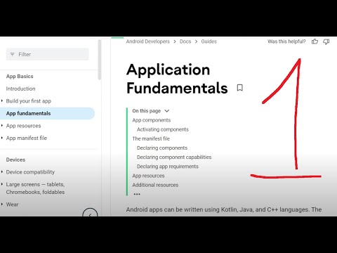 The begining class 1 - Application funtamentals of Android Studio