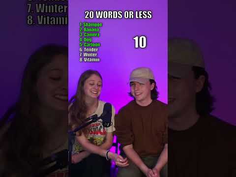 SHE OVERTHOUGHT IT... 20 Words or Less Word Association Game Challenge!