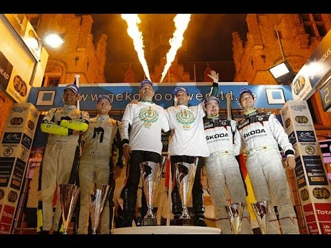 Å KODA Motorsport ERC Ypres Rally - finish 2014