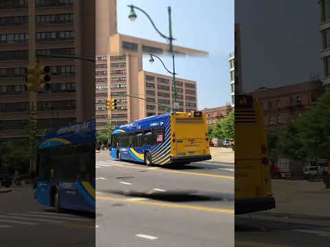 MTA NovaBus LFS HEV 9797 on M4 Bus @ Frederick Douglass Circle