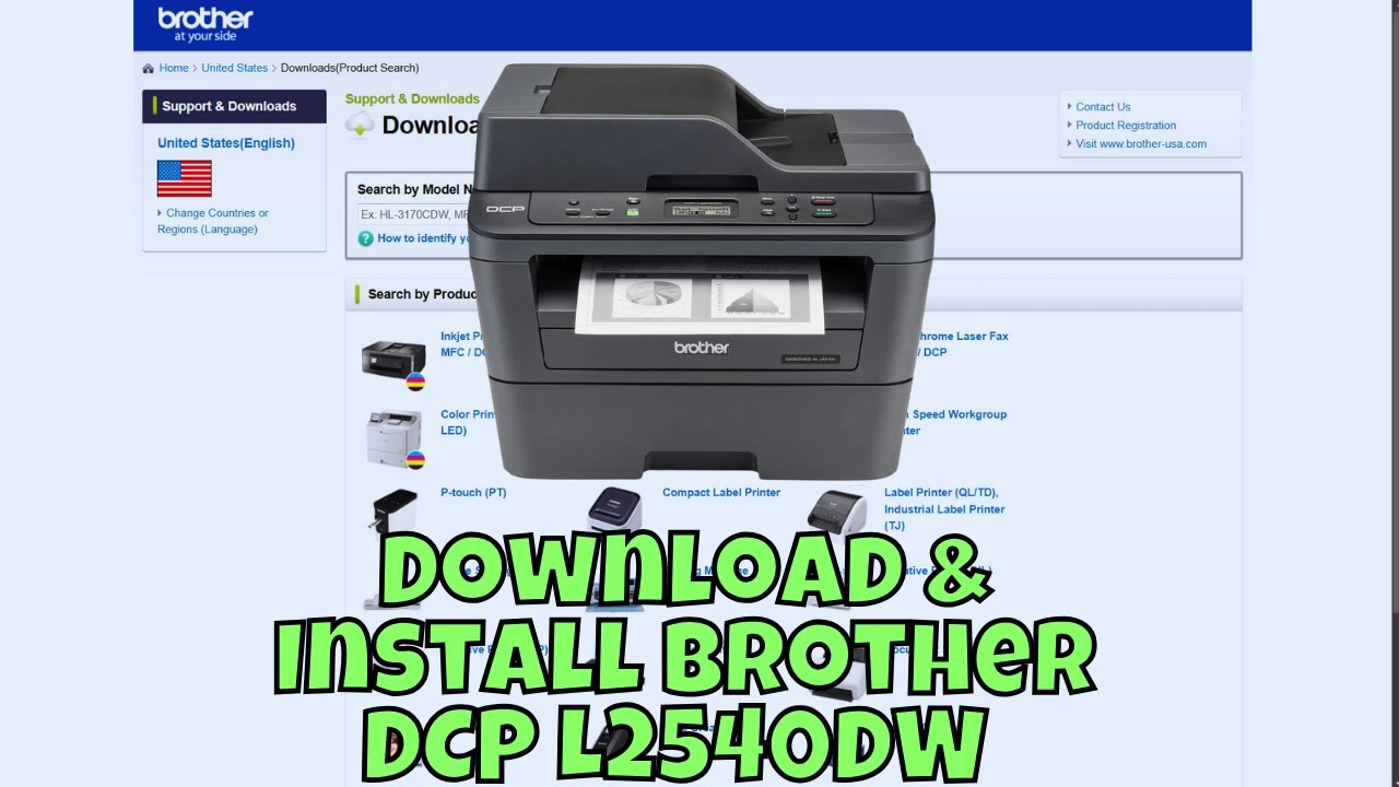 How To Download & Install Brother DCP L2540DW Printer Driver in Windows 10/11
