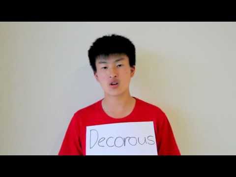 The Y.K. Dictionary - Decorous