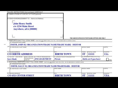 Claim Your STRAWMAN - File Your UCC1 - Financing Statement Online