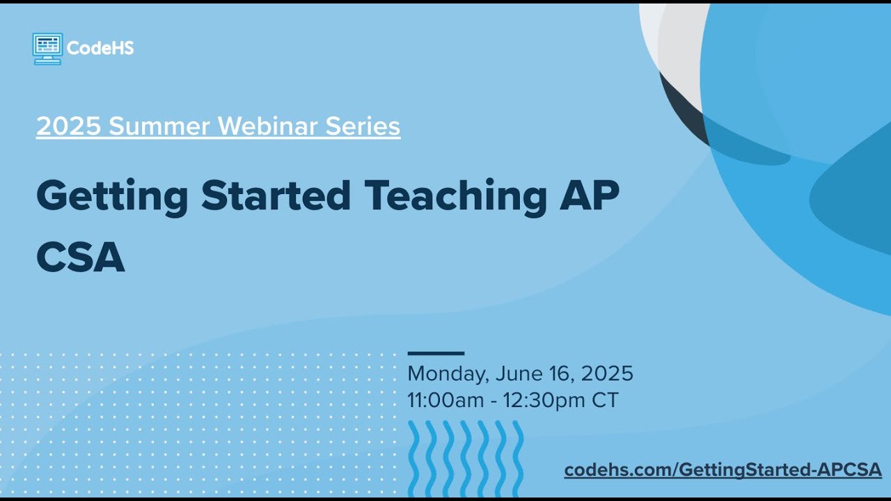 Getting Started Teaching AP CSA