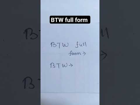 BTW full form ll what is the full form BTW ll BTW ka pura nam kya hai ll #btw #shorts #viral